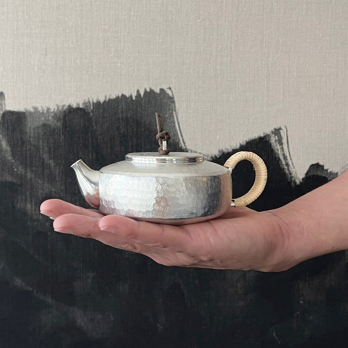 Tea Dealers | Japanese Pewter Flat Teapot Kyusu | Exclusive